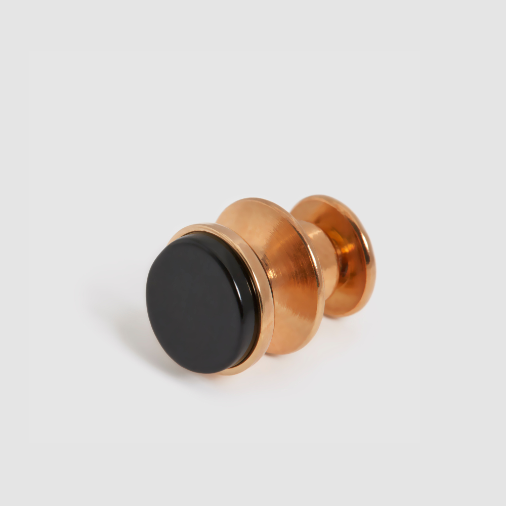 Onyx Pins | 18 Carat Rose Gold Plating | Codis Maya – Codis Maya Ltd